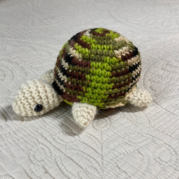Hand Crafted | Toys | Hand Crafted Crochet Turtle Stuffed Animal Toy 7 ...